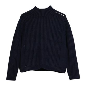 Kaos Kaos, Femme, Pulls, Bleu, Taille: 42 FR Pull Court &agrave; Col Rond