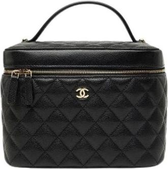 Chanel Sac Vanity Pre-owned - Femme - Pre-owned - Noir - Taille: ONE Size