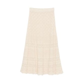 D.exterior Femme, Jupes, Beige, Taille: 40 FR Jupe Midi