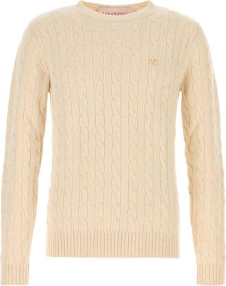 Valentino Garavani Klassischer Kaschmirpullover - Nude