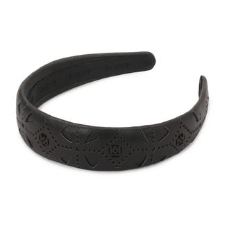 Kazar Schwarzes Lederband mit feinem Muster - - Accessories - Damen - Schwarzk - ONE SIZE
