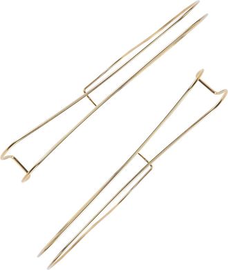 DOITOOL 2 Stück Teiliges High Heel Schuhdisplay Regal aus Edelstahl Stabiler Schuhhalter für Pumps und Stiefel Eleganter Schuhständer für Laden Zuhause und Ho