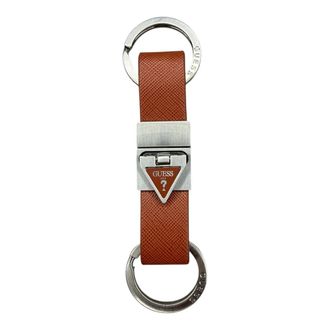 Guess Porte-cl&eacute;s Certosa Saffiano - Homme - Accessoires - Brun - Taille: ONE Size