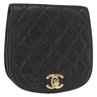 Chanel Portefeuille en cuir Pre-owned - Femme - Pre-owned - Noir - Taille: ONE Size