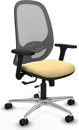 Piqueras y Crespo Drehbarer Stuhl mit 3D-Armlehnen, h&ouml;henverstellbare Lendenwirbelst&uuml;tze, ausgestattet mit Syncro/Translack und Schneideschaum, mit Rollen von 65 mm, Ny