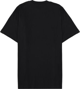 Moschino Logo-Print Cotton T-Shirt - Black