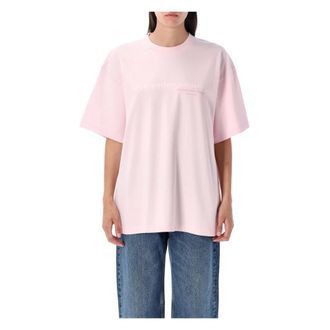Alexander Wang Femme, Tops, Rose, Taille: 34 FR T-shirt en Coton Décontracté