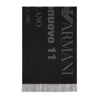 Emporio Armani Femme, Accessoires, Noir, Taille: ONE Size &Eacute;charpes & Ch&acirc;les Noirs Style