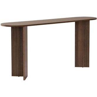 Hanah Home Console en bois Sira - 150 x 35 x 75 cm - Noyer