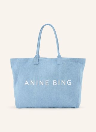 Anine Bing Anine Bing Shopper Leo Canvas blau