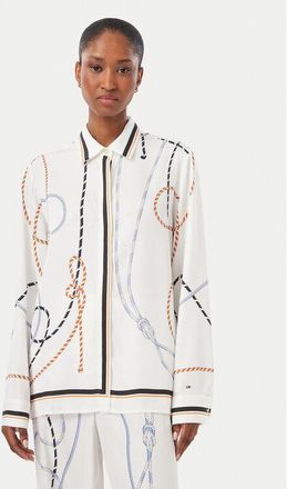 Tommy Hilfiger Hemd WW0WW51138 Wei&szlig; Regular Fit
