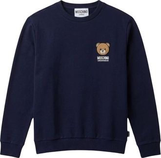 Moschino Homme, Sweatshirts et sweats &agrave; capuche, Bleu, Taille: M Underbear SweaT-shirt