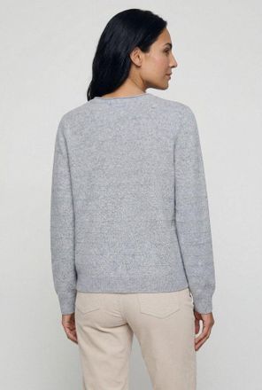 Olsen Strickpullover mit Strukturstrick und leichten Puff&auml;rmeln
