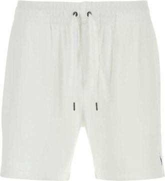 Polo Ralph Lauren Homme, Shorts, Blanc, Taille: M Short Bermuda en tissu &eacute;ponge