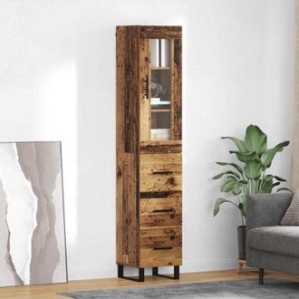vidaXL vidaXL Haut Armoire Bois Ancien 34,5 x 34 x 180 cm Bois ding&eacute;nierie