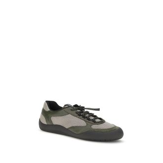 Prada Mens Bicolor Polyester Athletic Sneakers