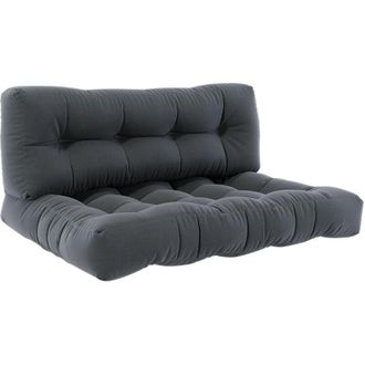 Vicco Palettenkissen Set Flocken, Anthrazit, 120 x 80 cm 2 Teile, Vicco