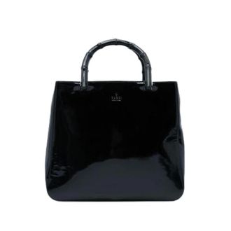 Gucci Sac cabas Pre-owned Bamboo &agrave; anses sup&eacute;rieures - Femme - Pre-owned - Noir - Taille: ONE Size