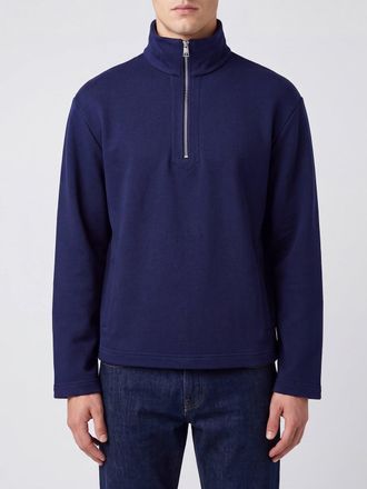 Commas Baumwoll-Rollkragenpullover mit halbem Rei&szlig;verschluss und &uuml;berschnittenen Schultern