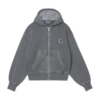 Carhartt Work in Progress Hooded Nelson Jacket - - Sweatshirts & Hoodies - Damen - Grau - XS