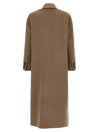 Max Mara Pure Cashmere Double-Breasted Coat - Camel