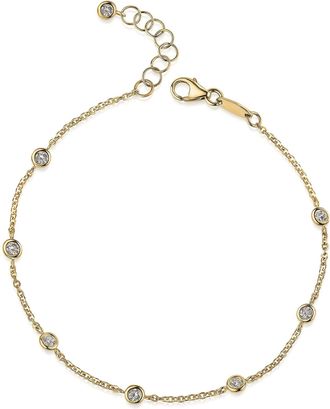 Fascination by Ellen K Armband 375/- Gelbgold Zirkonia