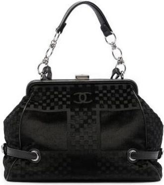 Chanel Sac bandouli&egrave;re Pre-owned &agrave; fermoir - Femme - Pre-owned - Noir - Taille: ONE Size