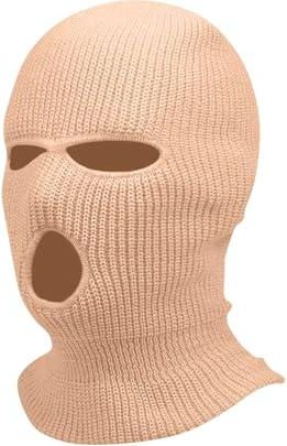 Generic Cagoule Hiver Mode Balaclava Tricot&eacute; Int&eacute;gral 3 Trous Homme Chapeau Tricot&eacute; Femme Hiver V&eacute;lo Ski Cagoule Unisexe Sports