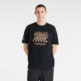 New Balance Herren London Edition Graphic T-Shirt 4 in Schwarz, Baumwolle, Gr&ouml;&szlig;e XL