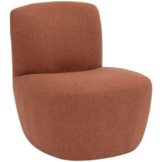 Atmosphera Atmosphera - Chauffeuse Leone rose terracotta cr&eacute;ateur dint&eacute;rieur