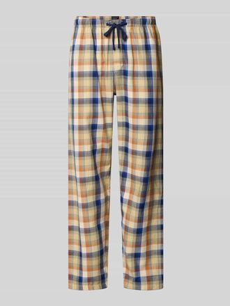 Schiesser Pyjama-Hose im Allover-Look mit elastischem Bund