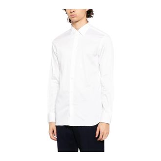 Emporio Armani Chemise Pima Stretch - Homme - Chemises - Blanc - Taille: S