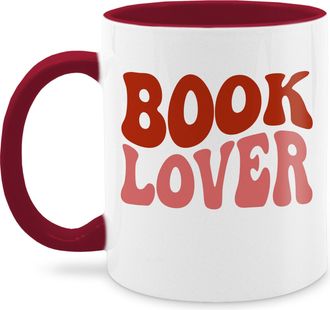 Shirtracer Tasse Tassen 325ml - Statement - Geschenk Booklover Geschenke B&uuml;cherliebhaber Geschenk B&uuml;cherwurm Geschenkidee Leseratte I Book Lover retro 70er Jahre