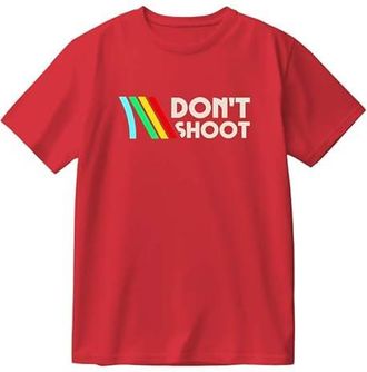 Generic Arc Raiders Dont Shoot T-shirt en coton unisexe col rond d&eacute;contract&eacute; &agrave; manches courtes, Rouge, XL