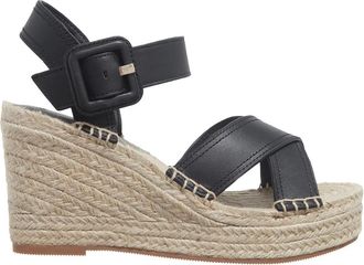 HUGO BOSS Sandaletten mit Absatz - Madeira Sandwdg - Gr. 36 (EU) - in Schwarz - für Damen