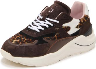D.A.T.E. D.a.t.e., Femme, Chaussures, Brun, Taille: 40 EU Fuga Pony Leopard Baskets