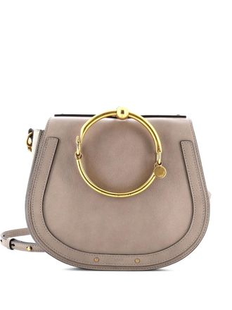 Chlo&eacute; Nile Leather Medium crossbody bag - Grau