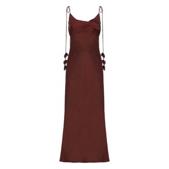 Self Portrait Femme, Robes, Brun, Taille: 36 FR Maxi Robes