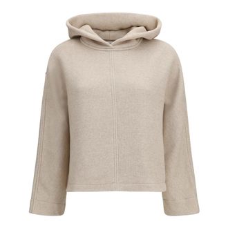Max Mara SweaT-shirt &agrave; capuche - Femme - Sweatshirts et sweats &agrave; capuche - Beige - Taille: 40 FR