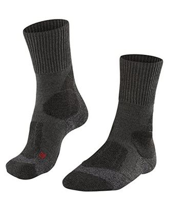 Falke TK1 Adventure M SO laine &eacute;paisses anti-ampoule 1 paire, Chaussettes de randonn&eacute;e Homme, Gris (Asphalt Melange 3180), 42-43
