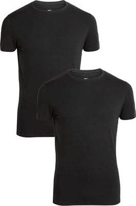 Marks and Spencer Lot de 2 Tops Thermiques l&eacute;gers Heatgen &agrave; Manches Courtes Noir XXL