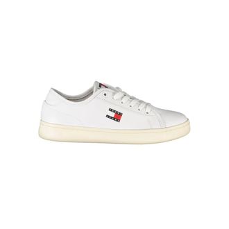 Tommy Hilfiger Wei&szlig;e Leder Damen Sneaker Sportlicher Stil - - Shoes - Damen - Wei&szlig; - 40 EU