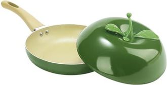 Generico Sghtil Casserole de cuisson avec couvercle - Pot de cuisine profond en forme de fruit - Ustensiles de cuisine multi-usages, plateau de cuisine profond