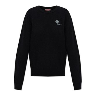 Kenzo Logo Sweater - - Knitwear - Damen - Schwarzk - L