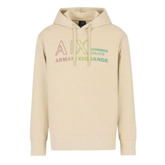 A|X Armani Exchange Summer Beats Kapuzenpullover f&uuml;r Herren (Beige)
