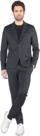 Le Temps Des Cerises Blazer Natice gris foncé à carreaux