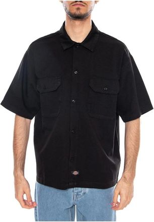 Dickies Homme, Chemises, Noir, Taille: S 247 GD Work Shirt SS