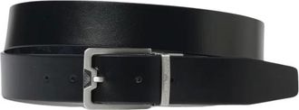 Emporio Armani Homme, Accessoires, Noir, Taille: ONE Size Ceinture &agrave; boucle ajustable en cuir de veau