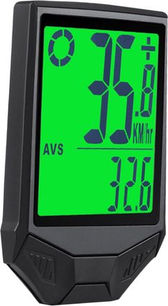 SOLUSTRE Tragbarer Fahrradkilometerz&auml;hler Leuchtender Fahrradtacho Mit Gro&szlig;em LCD Display F&uuml;r Rennrad Mountainbike Faltrad Fahrradcomputer Mit Geschwindigkeits