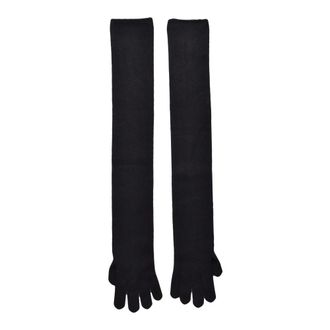 Max Mara Femme, Accessoires, Noir, Taille: ONE Size LEA Gloves